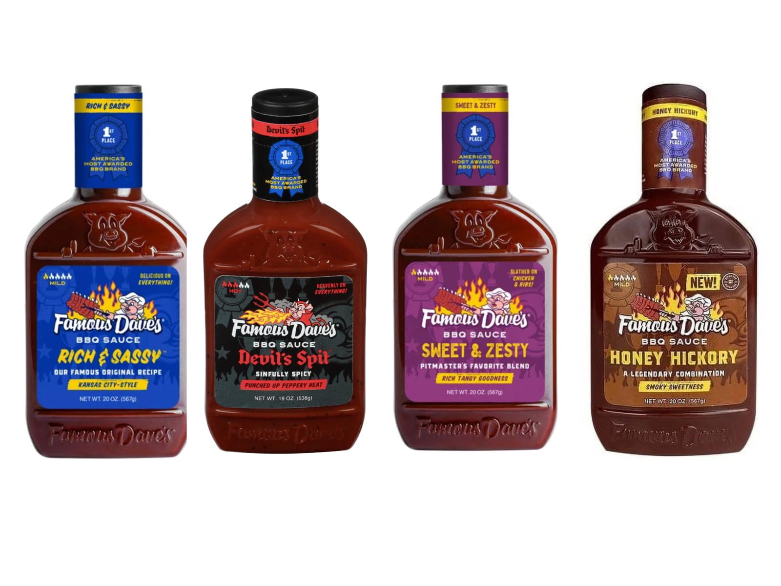 Famous Dave’s BBQ Sauce Variety Pack - Walmart.com