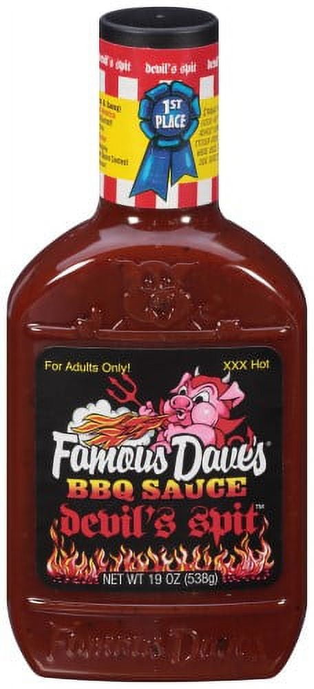 Famous Dave's Devil's Spit BBQ Sauce 19 Oz. Plastic Bottle (Pack of 14 ...