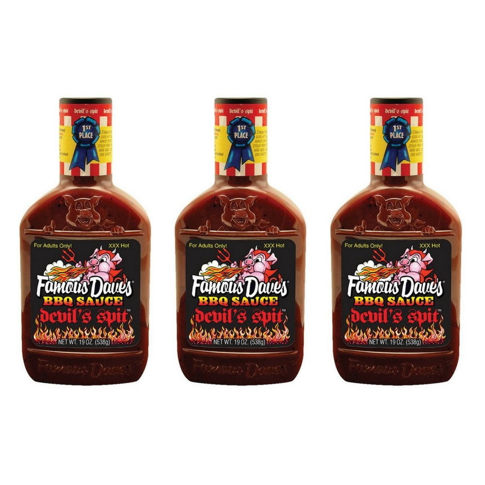 Famous Dave's Devils Spit Bib Sauce, 19 oz (3 PACK) - Walmart.com