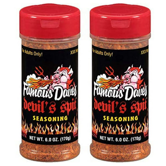 Famous Dave's Devil's Spit Seasoning, Extra Hot, 6 oz, Spicy Barbecue ...