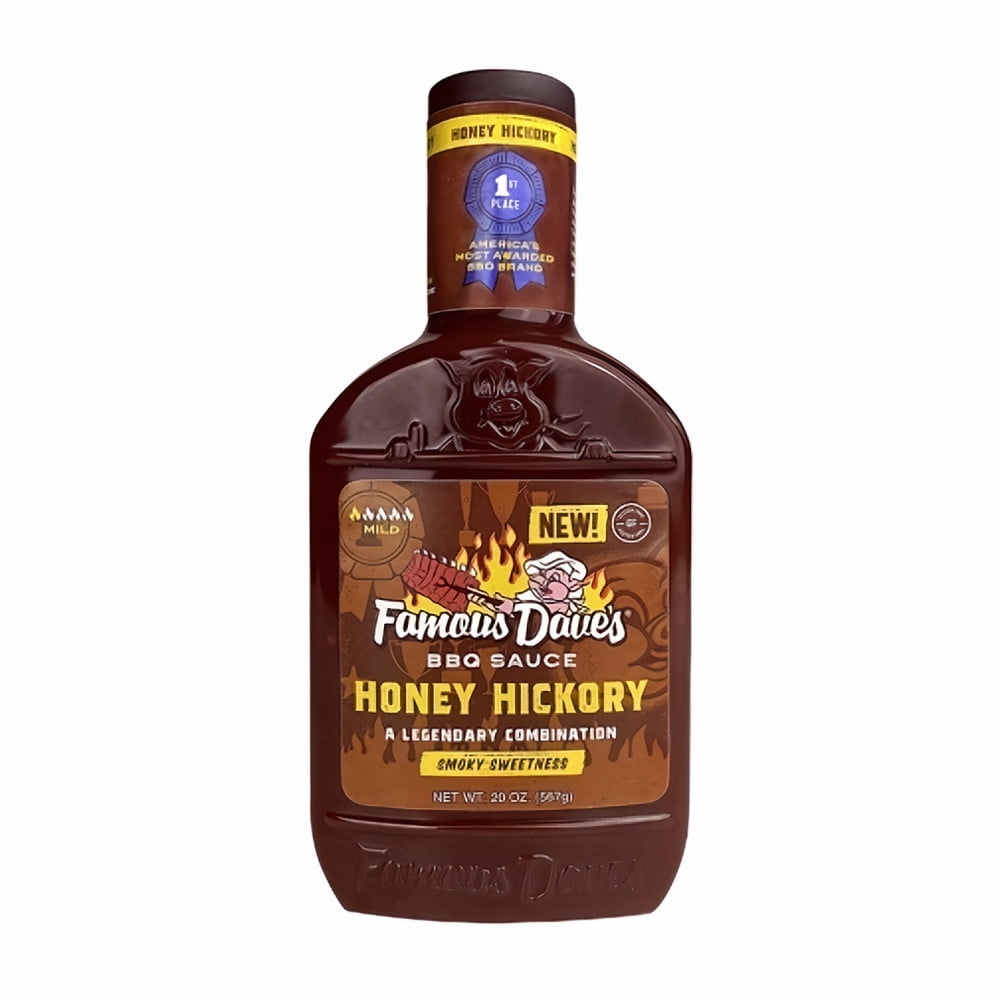 Famous Dave's Honey Hickory BBQ Sauce 20 Ounce (Pack of 12) - Walmart.com