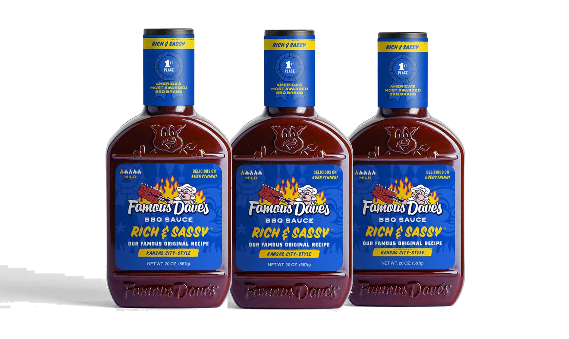 Famous Dave's BBQ Sauce, Rich & Sassy Original Recipe, Barbecue ...
