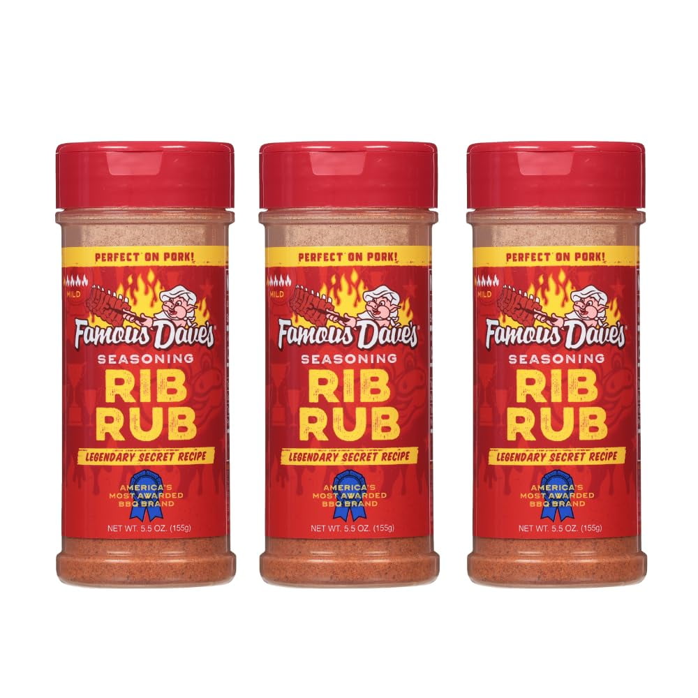 Famous Dave's - TWE5 3 pck, Rib Rub Seasoning (16.5 oz.) - Walmart.com