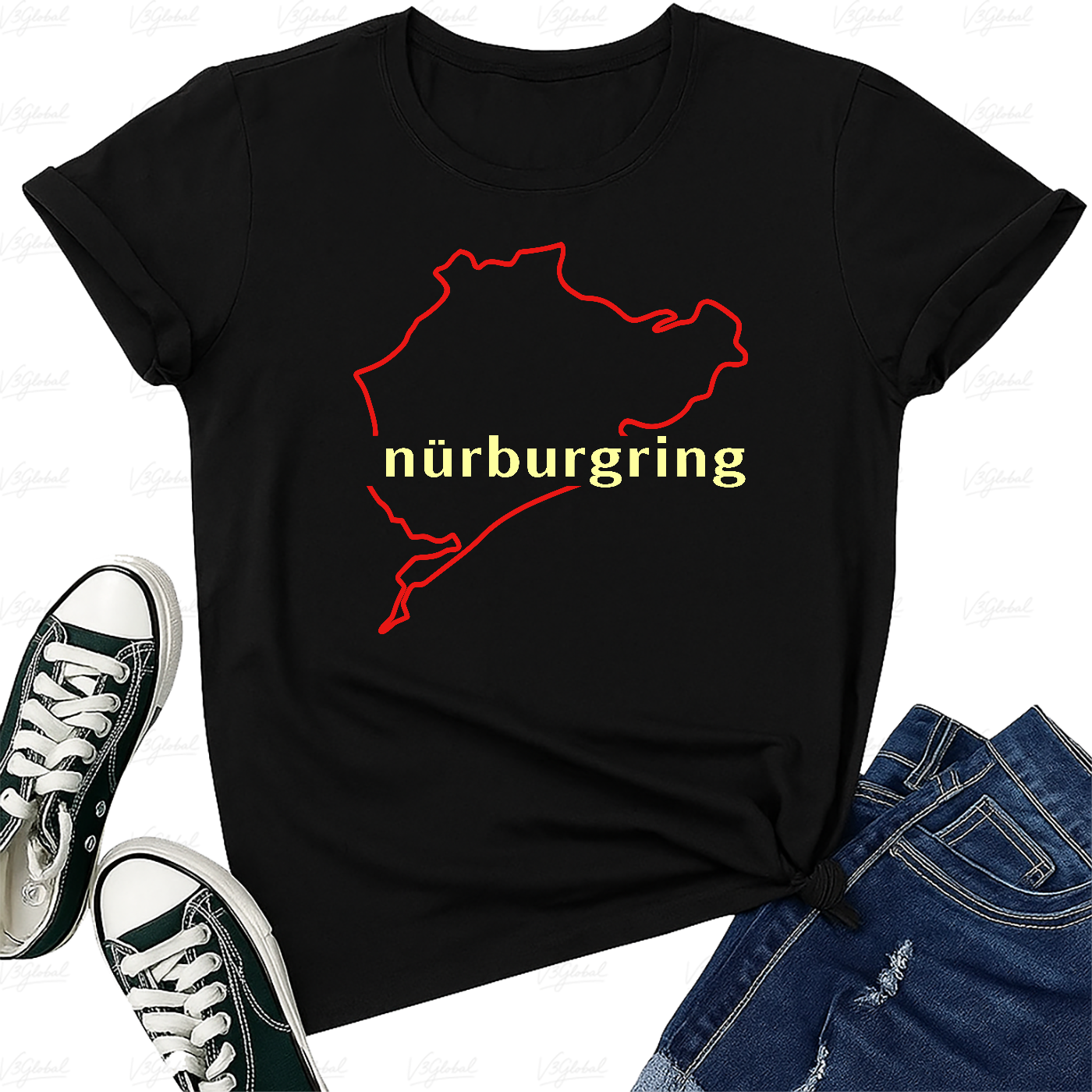 Famous German Race Circuit Motorsport Track Driving Fan Unisex T-shirt ...