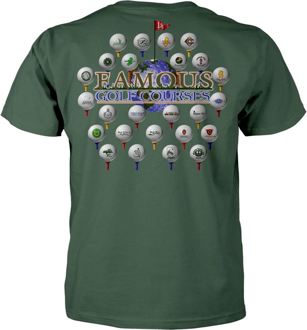 Famous Golf Courses Adult T-Shirt - Walmart.com