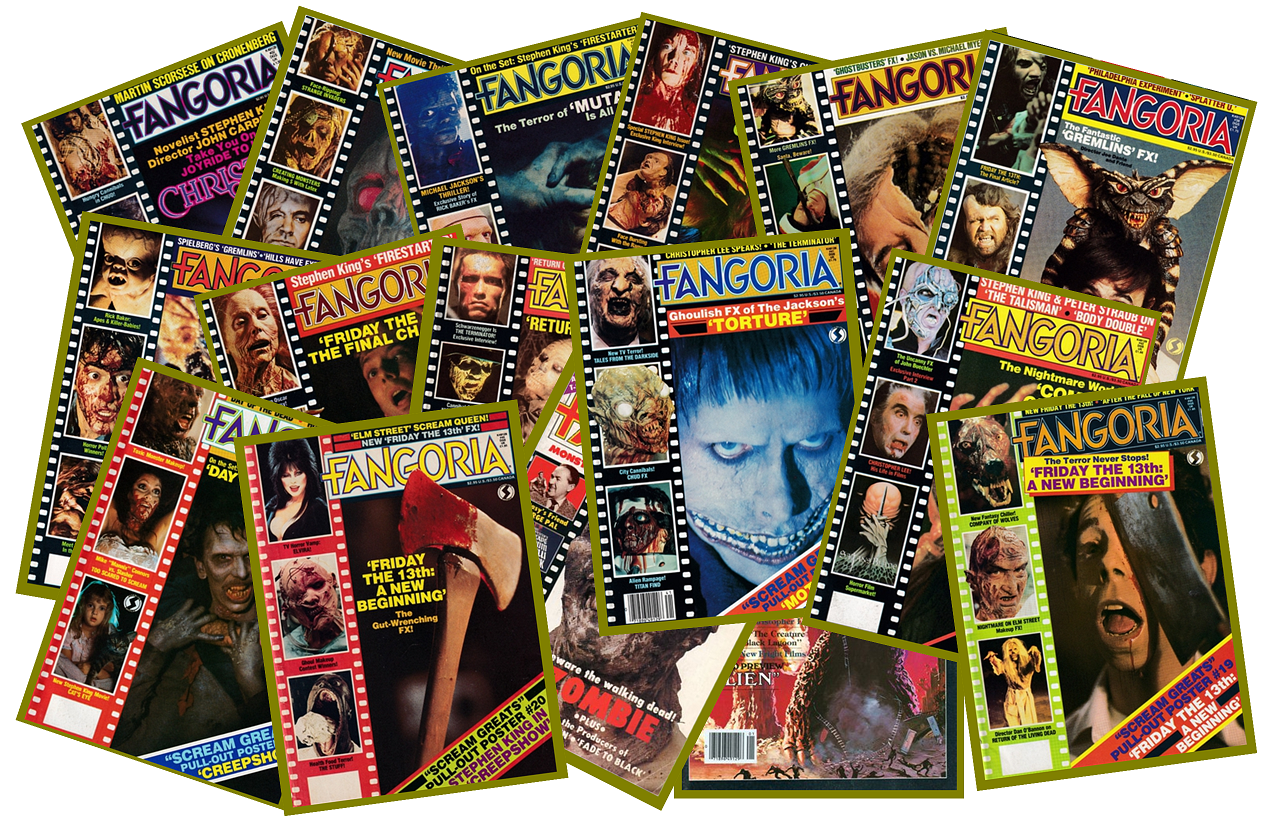 Famous Gore Horror Magazine Cover Art Stickers Series 3 - Set of 16 ...