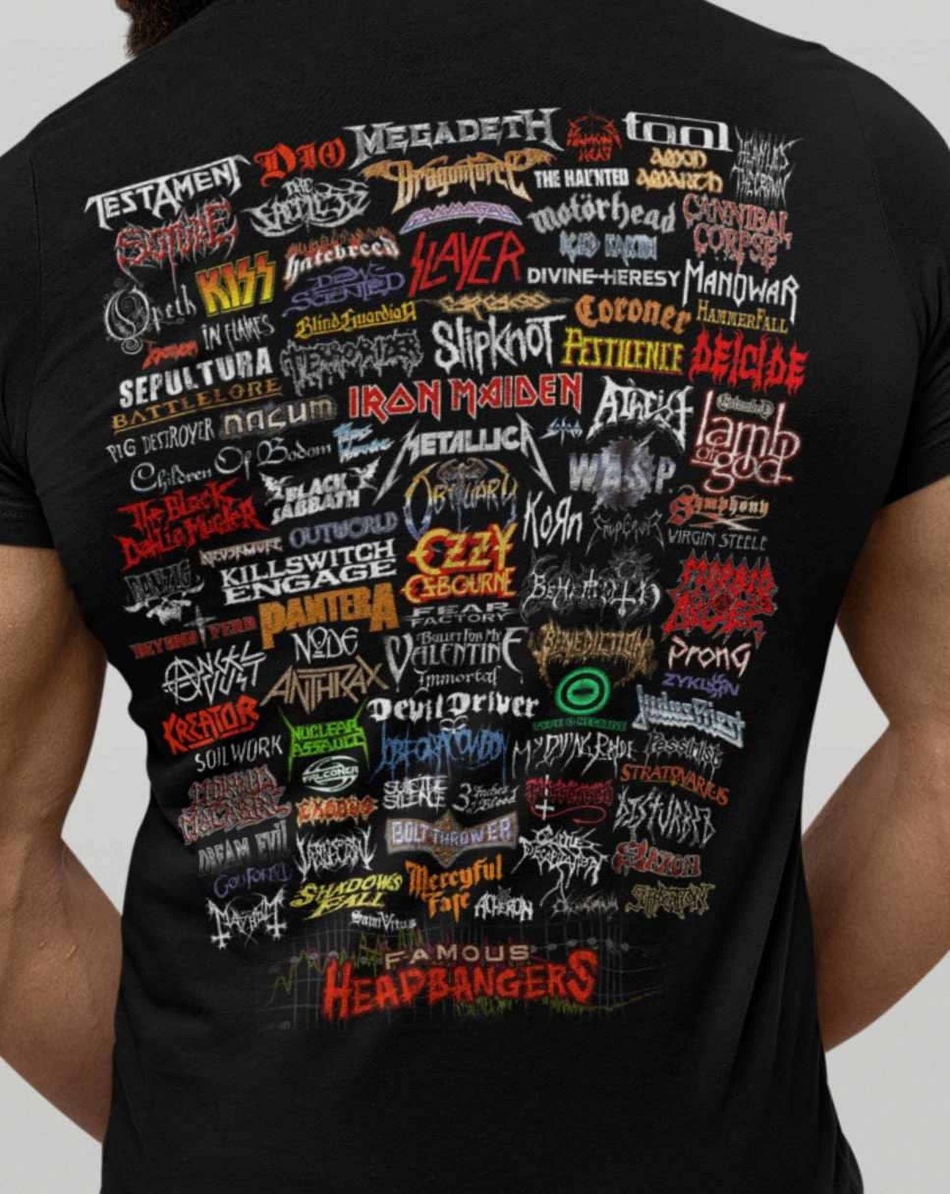 Famous Headbangers Design T-Shirt -1504464404 - Walmart.com