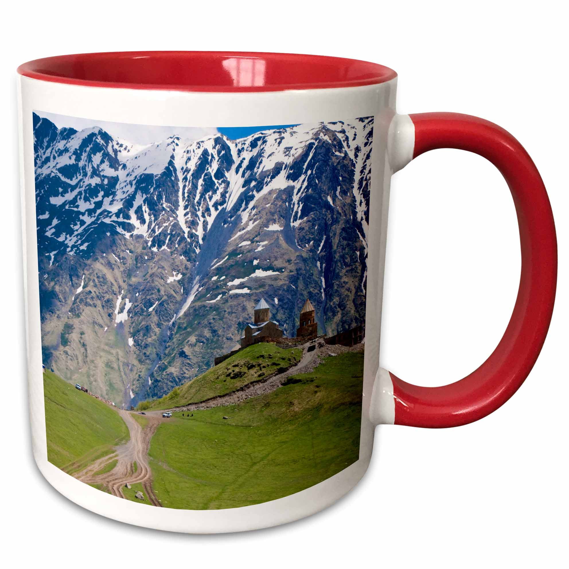 Famous Holy Trinity Church, Tsminda Sameba, Stepantsminda, Georgia 11oz ...