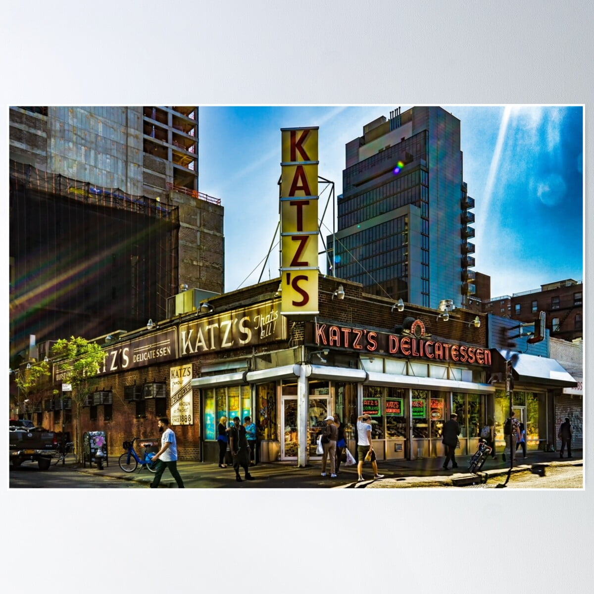 Famous Landmark New York City Deli Poster, 24x36 UNFRAMED - Walmart.com