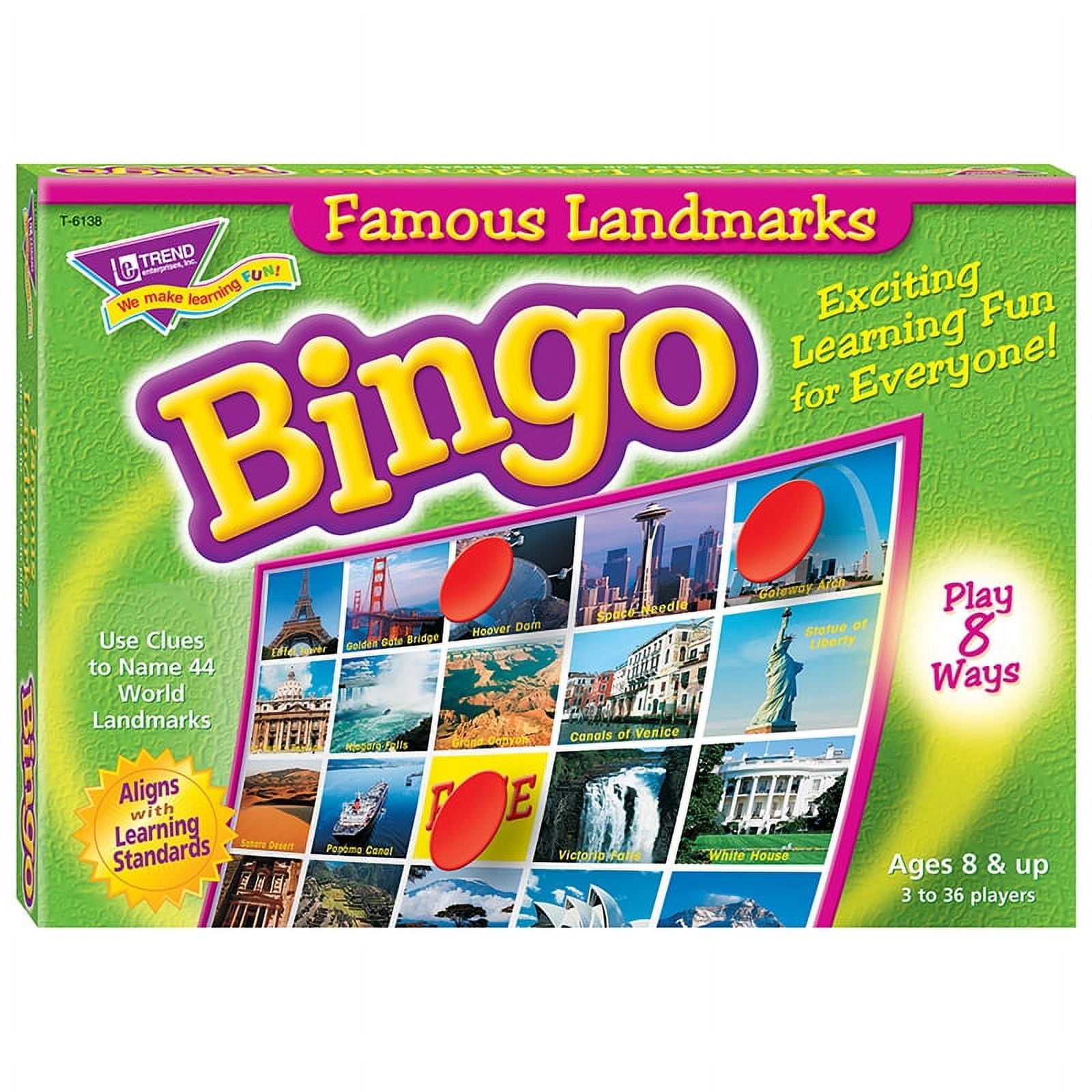 Famous Landmarks Bingo Game - Walmart.com