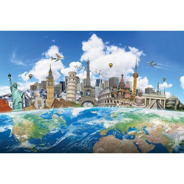 Famous Landmarks of the World 1,000 Piece Puzzle - Walmart.com