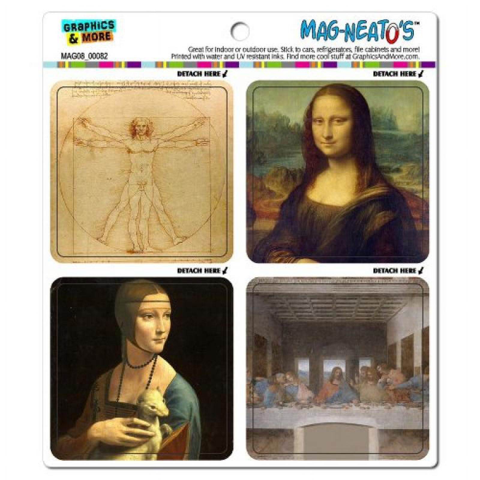Famous Leonardo da Vinci Paintings Mona Lisa Last Supper MAG-NEATO'S(TM ...