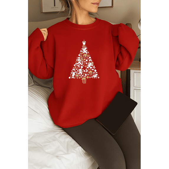Famous Mouse And Friends Christmas Tree Holiday Cartoon Vibe Sweatshirt ...