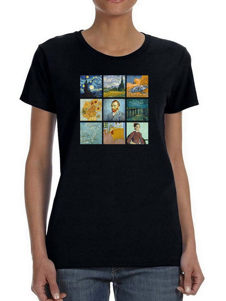 Famous Oil Paintings T-Shirt Women -Smartprints Designs, Female Small ...