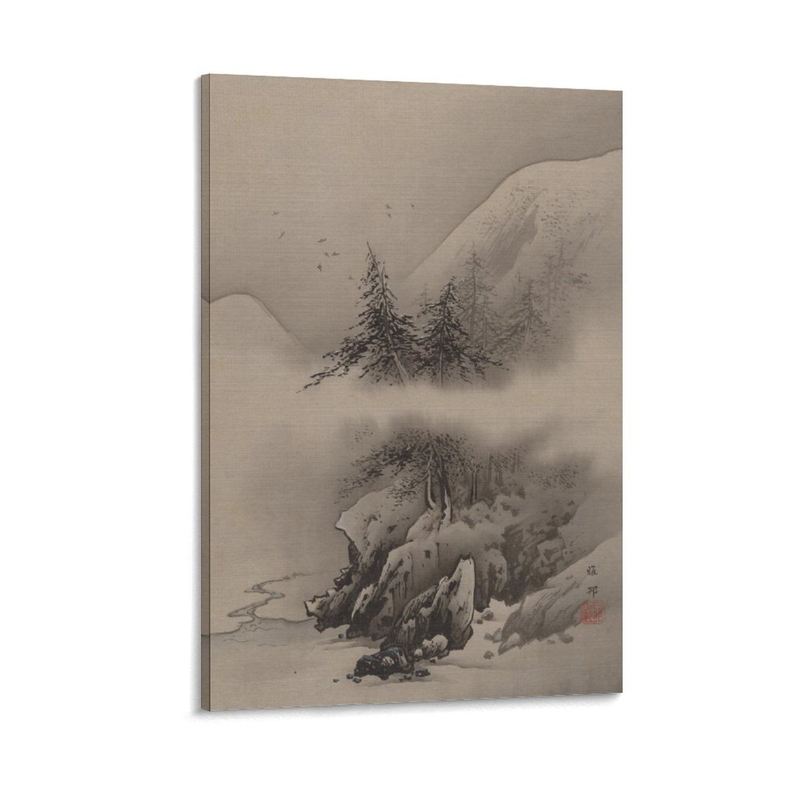 Famous Painter Painting Poster Snow Scene Print Photo Art Painting ...