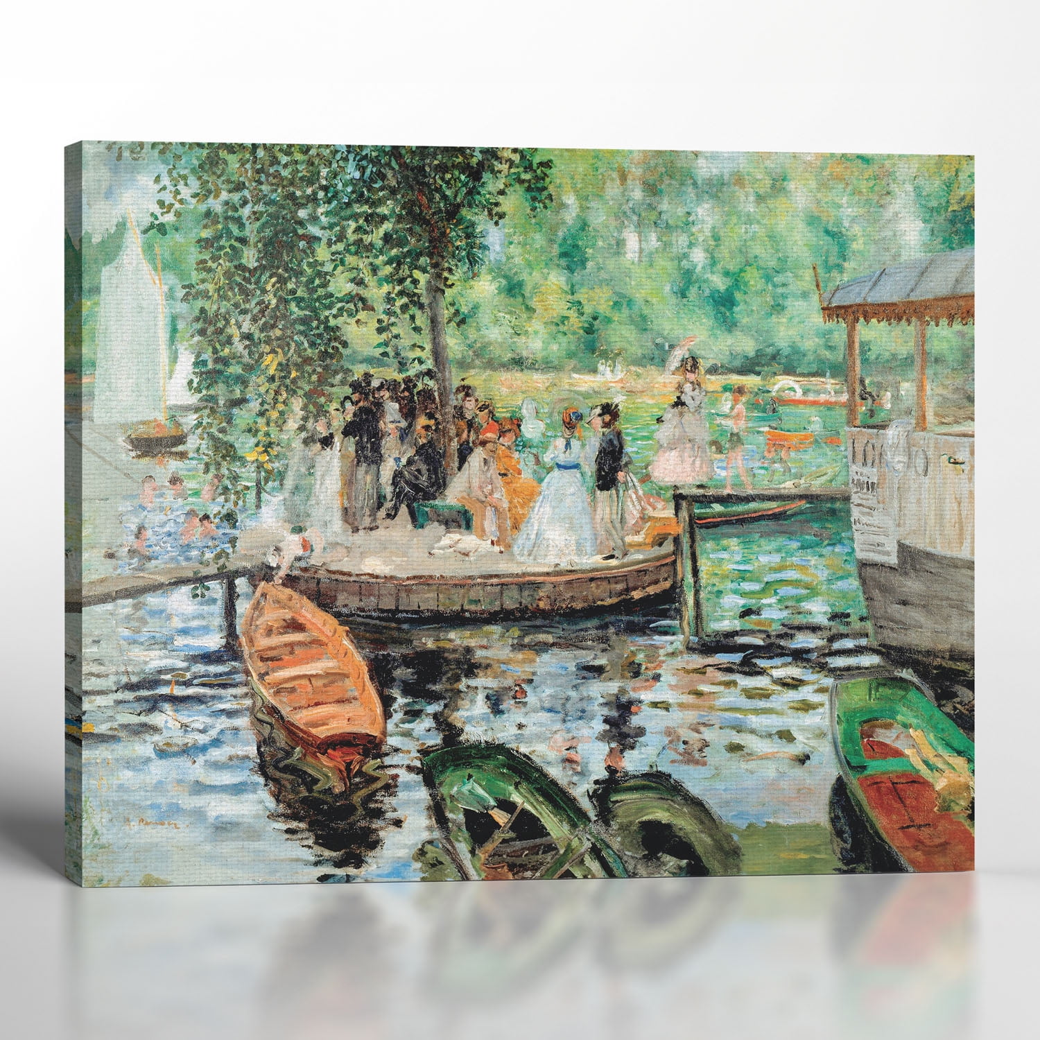 Famous Paintings Renoir Canvas Wall Art, Fine Art Prints, La Grenouille ...