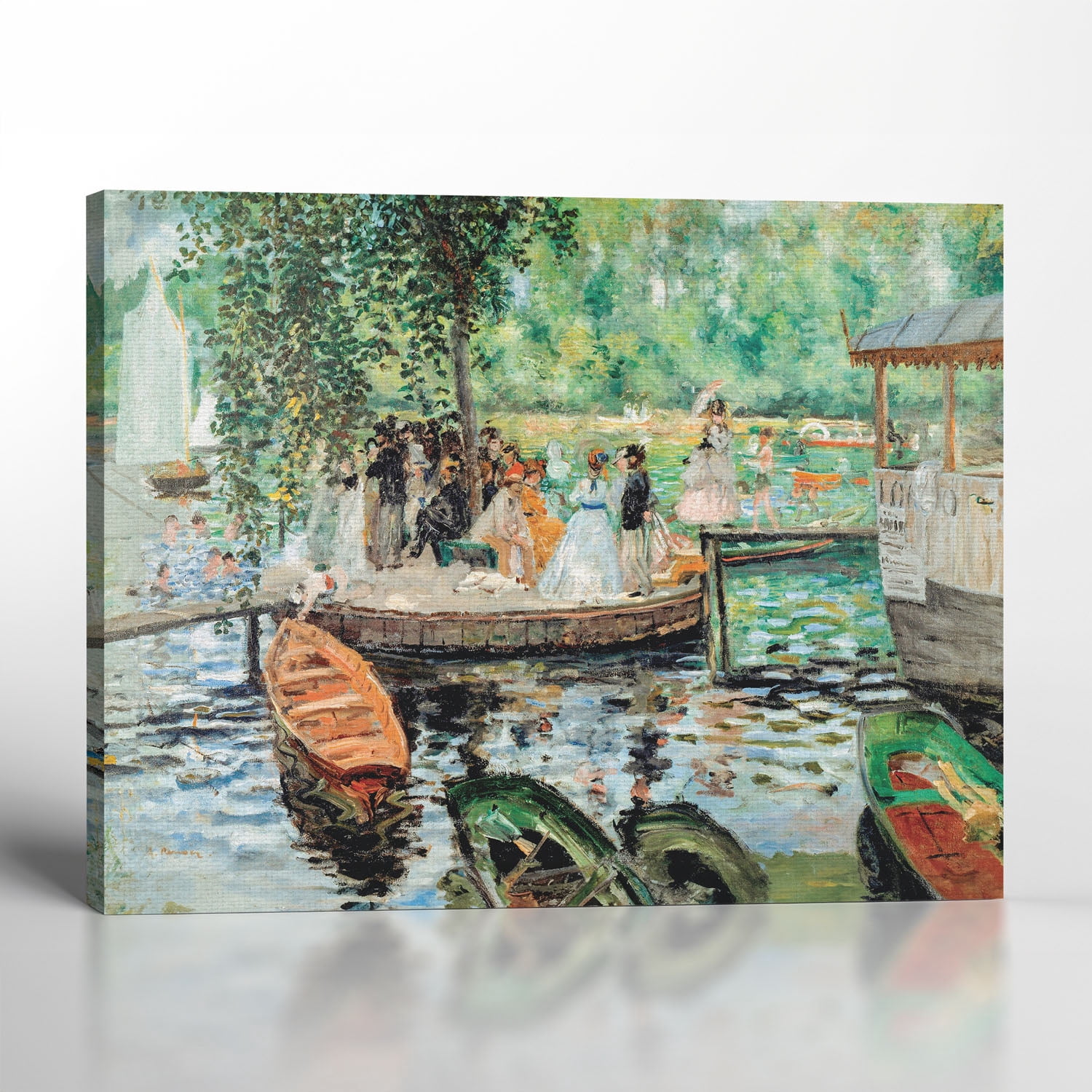 Famous Paintings Renoir Canvas Wall Art, Fine Art Prints, La Grenouille ...
