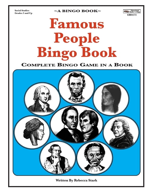 Famous People Bingo Book: Complete Bingo Game In A Book (Bingo Books ...