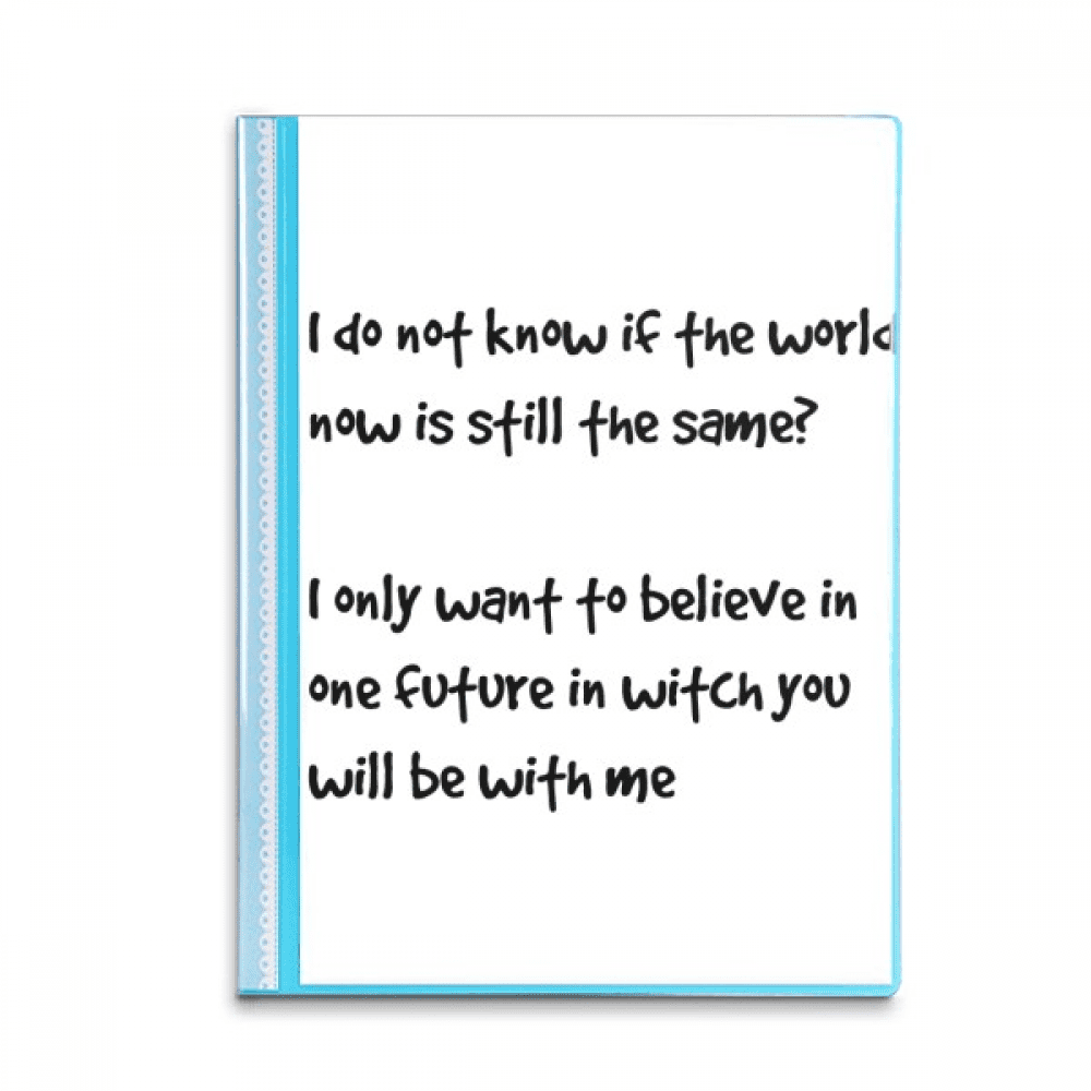 Famous Poetry Quote Future With You Book Sheet Protectors Portfolio ...