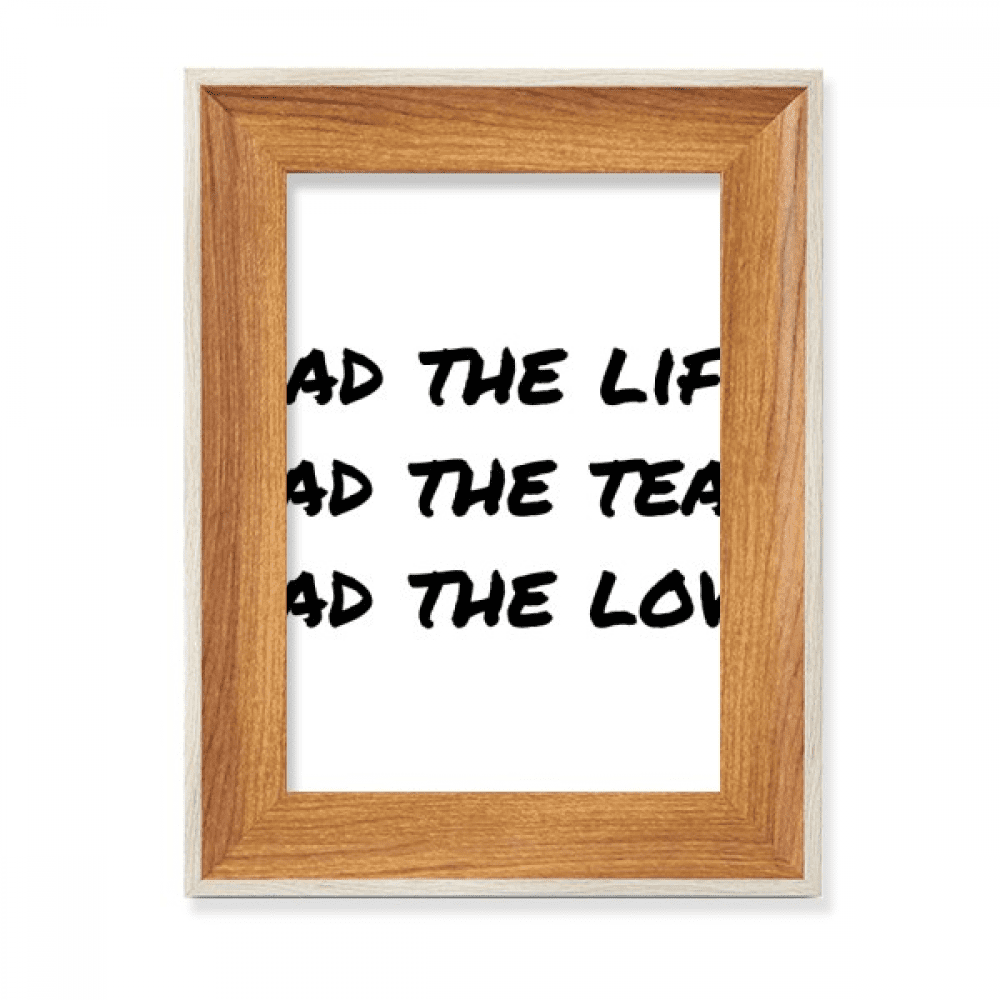 Famous Poetry Quote Life Tear Love Desktop Wooden Photo Frame Display ...