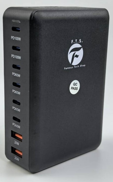 Famous Tech Shop 500W 8-Port PD Desktop Charger – 6 USB-C & 2 USB-A ...