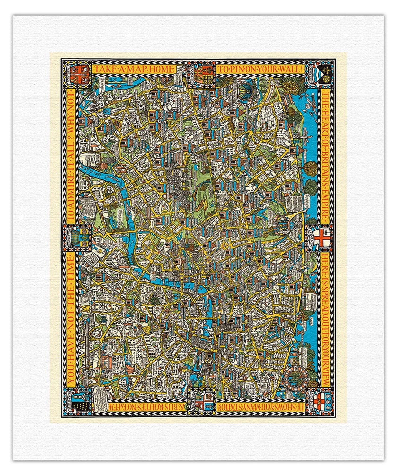 The Famous Wonderground Map of London Town England - Underground ...