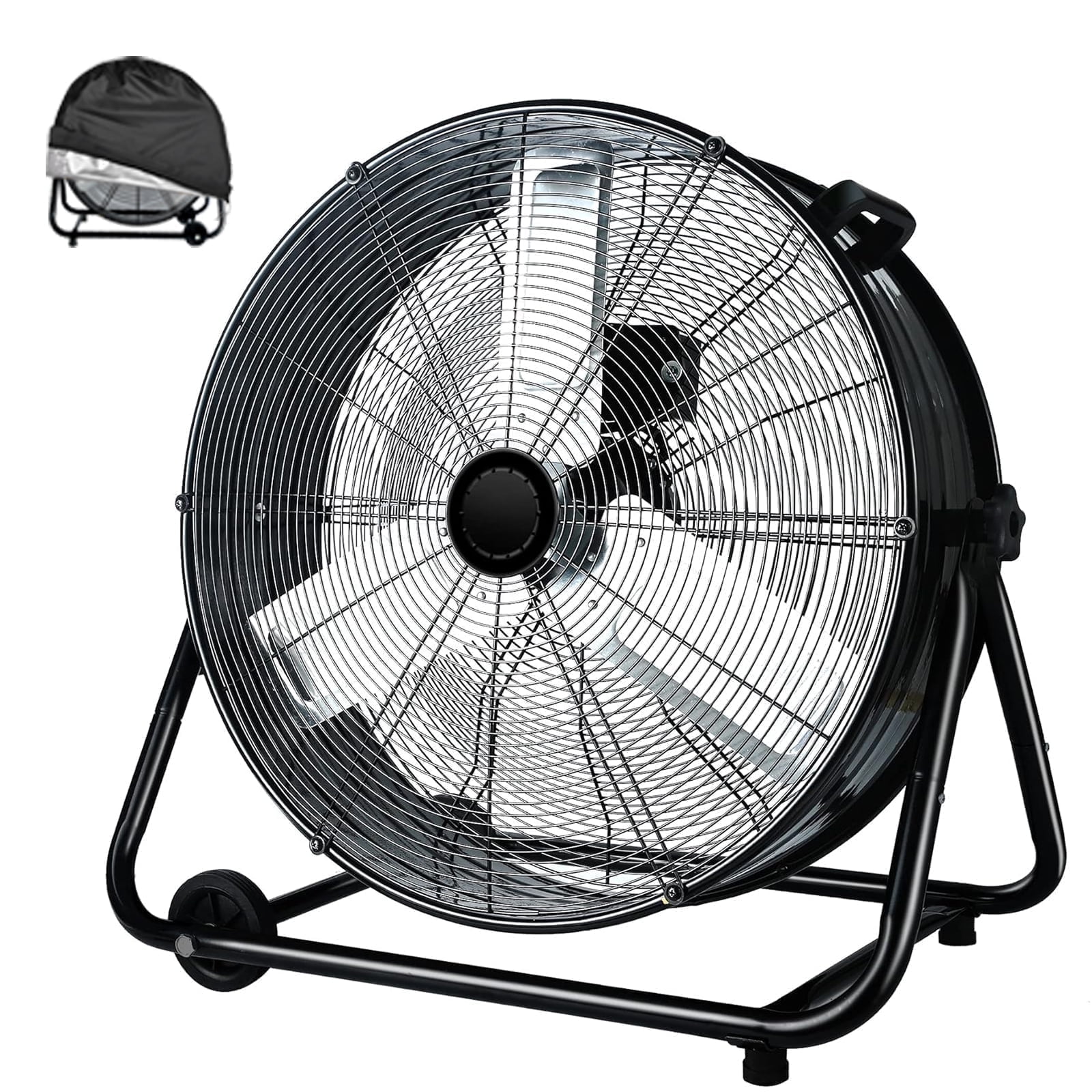Fan 24 Inch Heavy Duty Drum 3 Speed 8100 CFM Air Circulation High ...