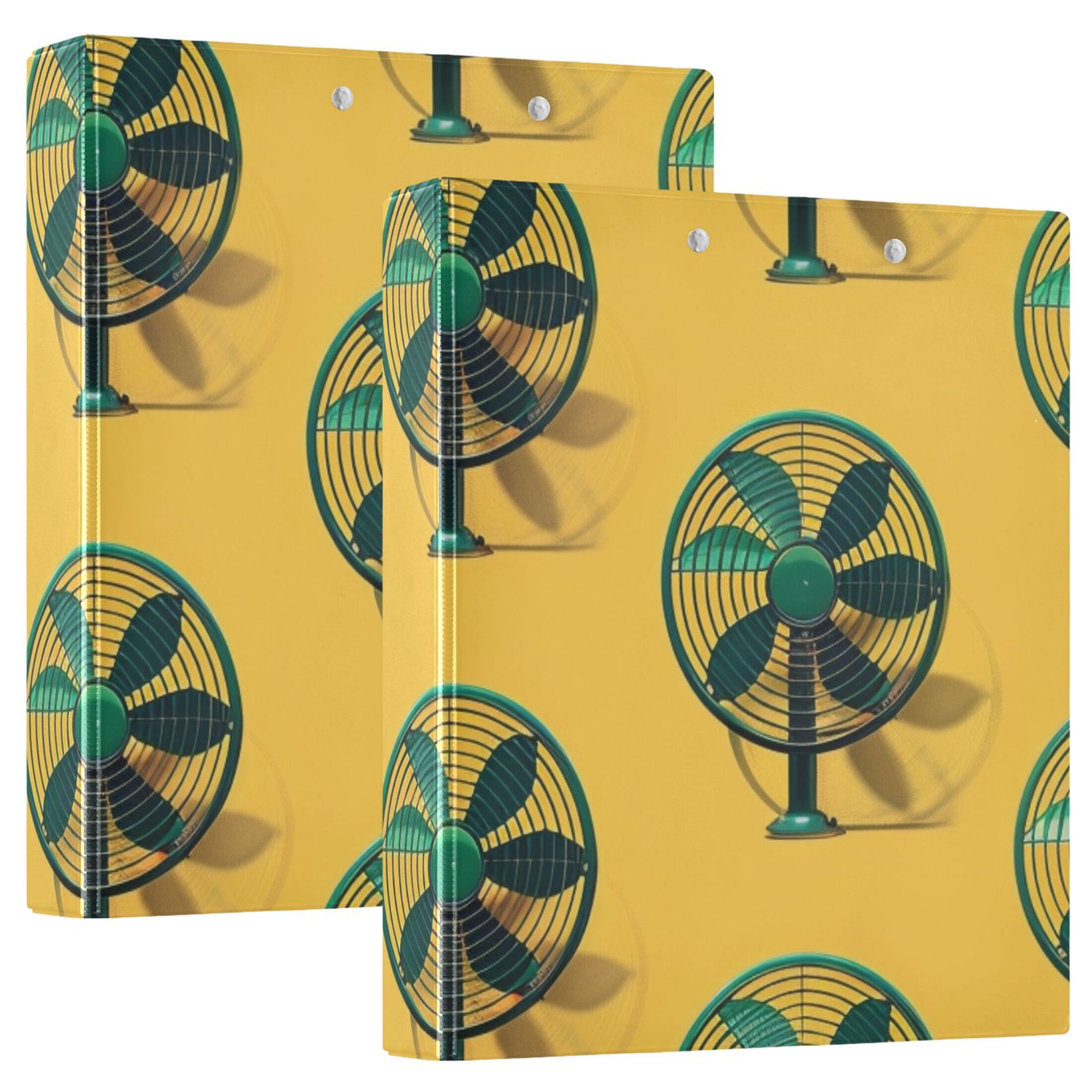 Fan 3 Ring Hardcover Binders 1.5" Round Rings for Letter-Size Folder ...