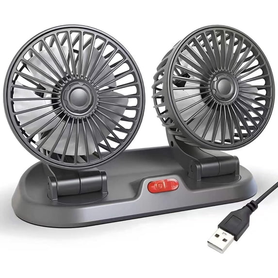 Fan 5V USB - 360? Rotatable Dashboard Cooling Air Circulator with 3 ...