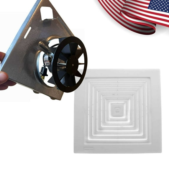 Fan Assembly and Grille for Broan Nutone 50 cfm Mosts Models 670, 671 ...