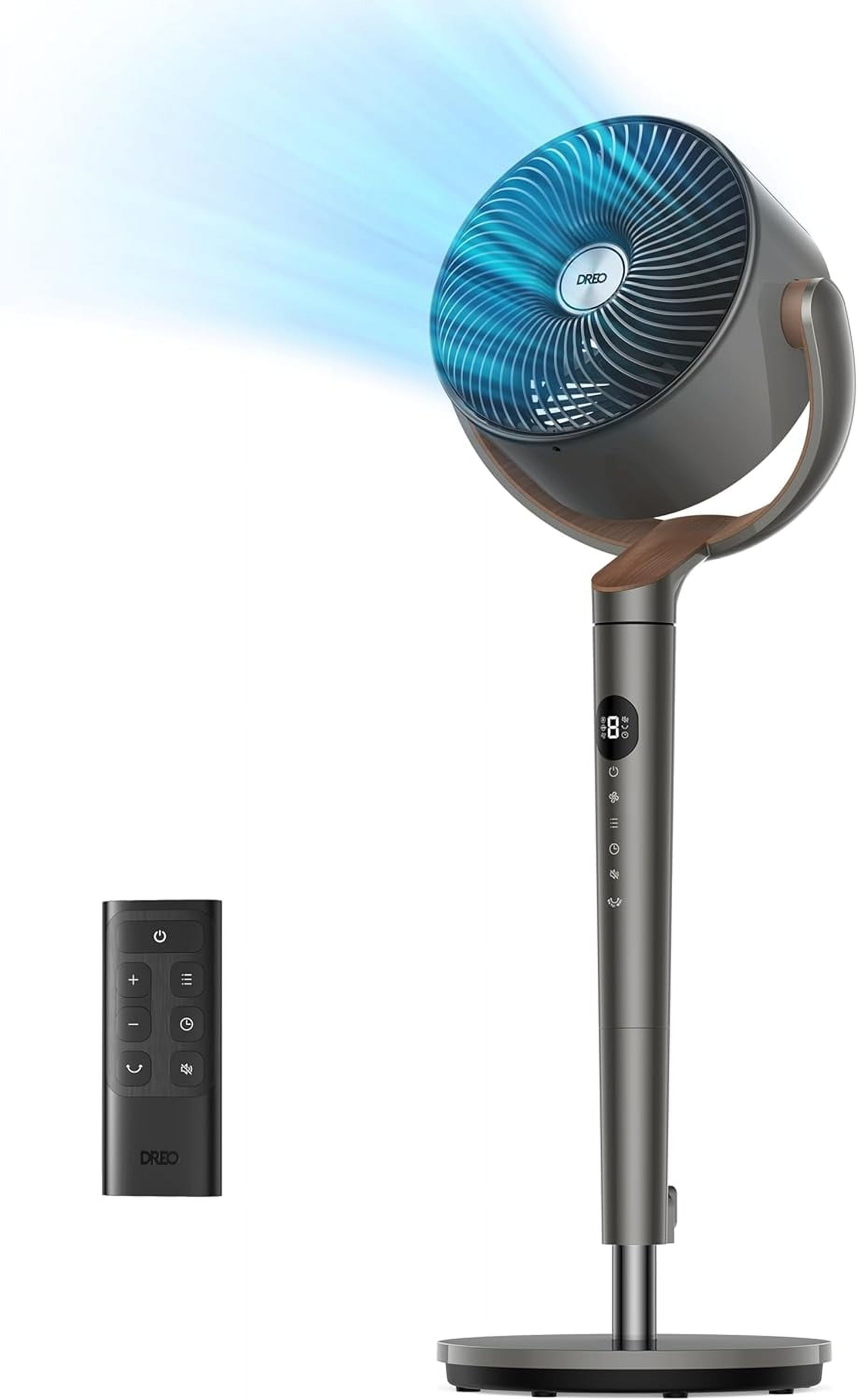 Fan for Bedroom, 120° Oscillating Standing Fans,Quiet Floor Fan with DC ...