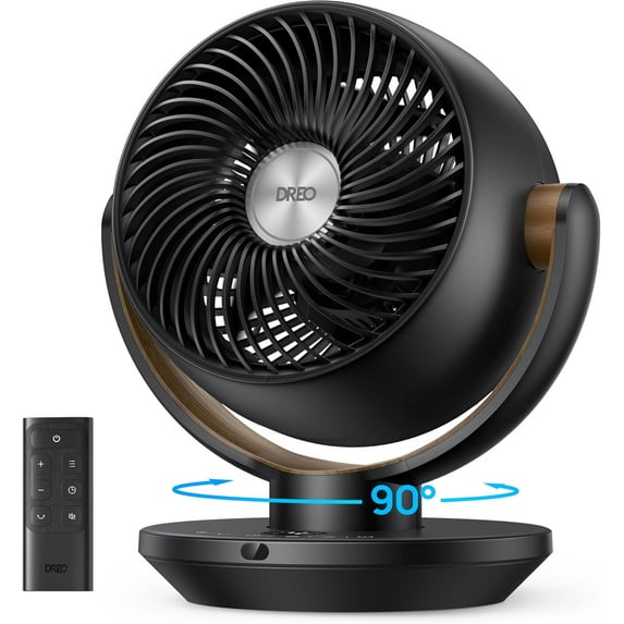 Fan for Bedroom, Desk Air Circulator Fan with Remote, 11 Inch Table ...