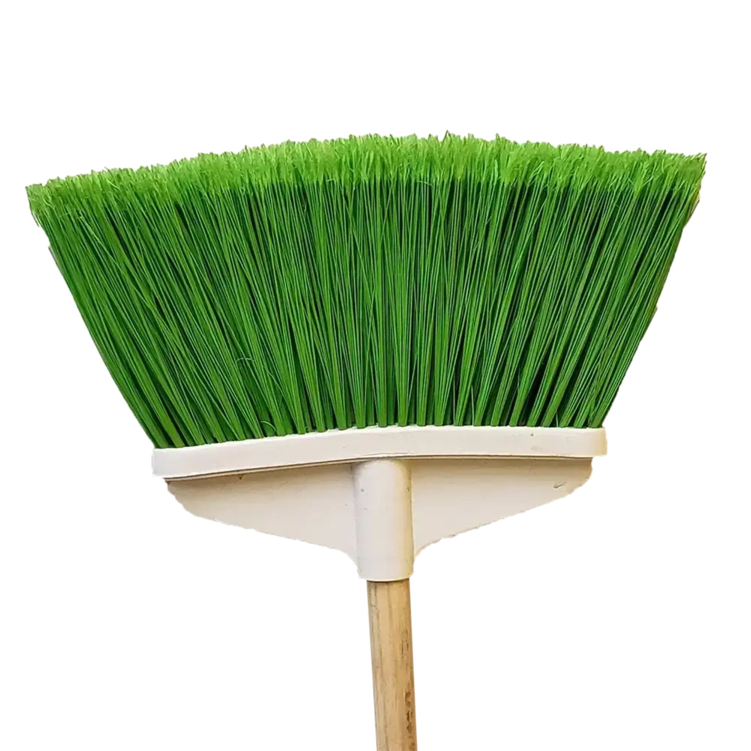 Fan Broom Plastic w/ Wood Handle med - Walmart.com