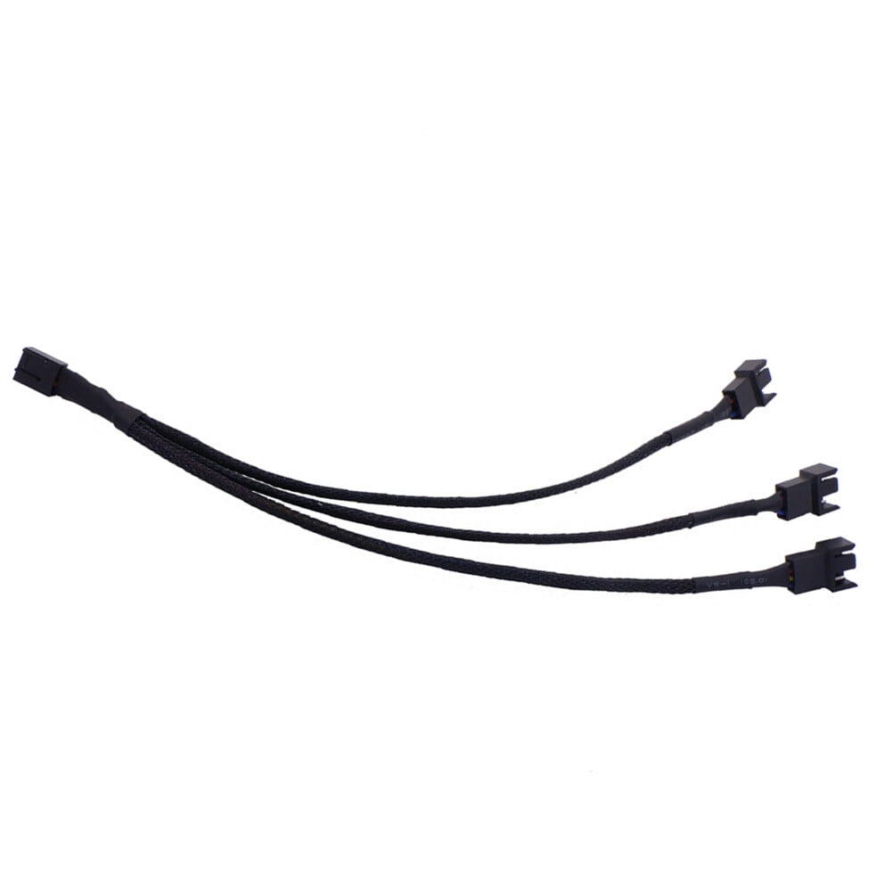 Durable PWM Fan Extension Cables with Black Nylon Mesh for PC Use 4 PIN ...