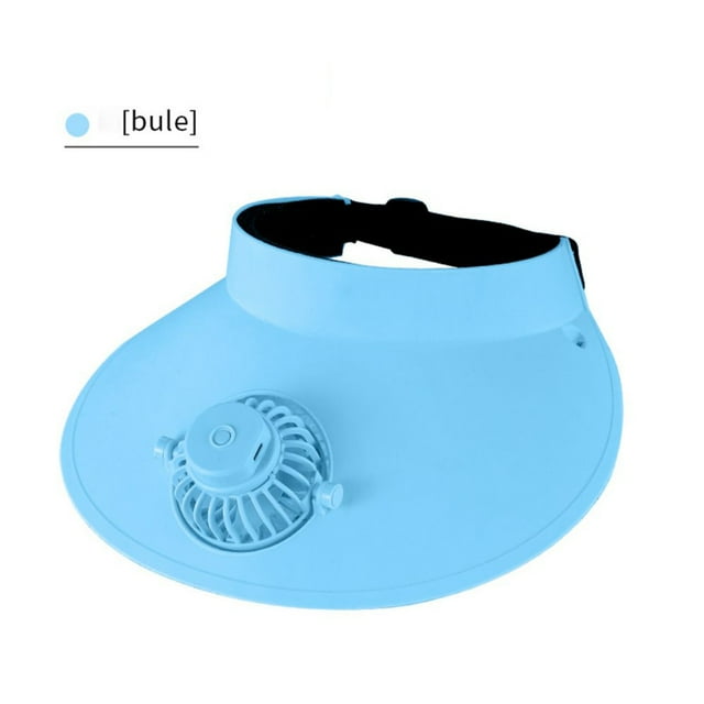 Fan Cap Summer Sun Protection Sun Shading Fan Empty Top Cap Fan ...