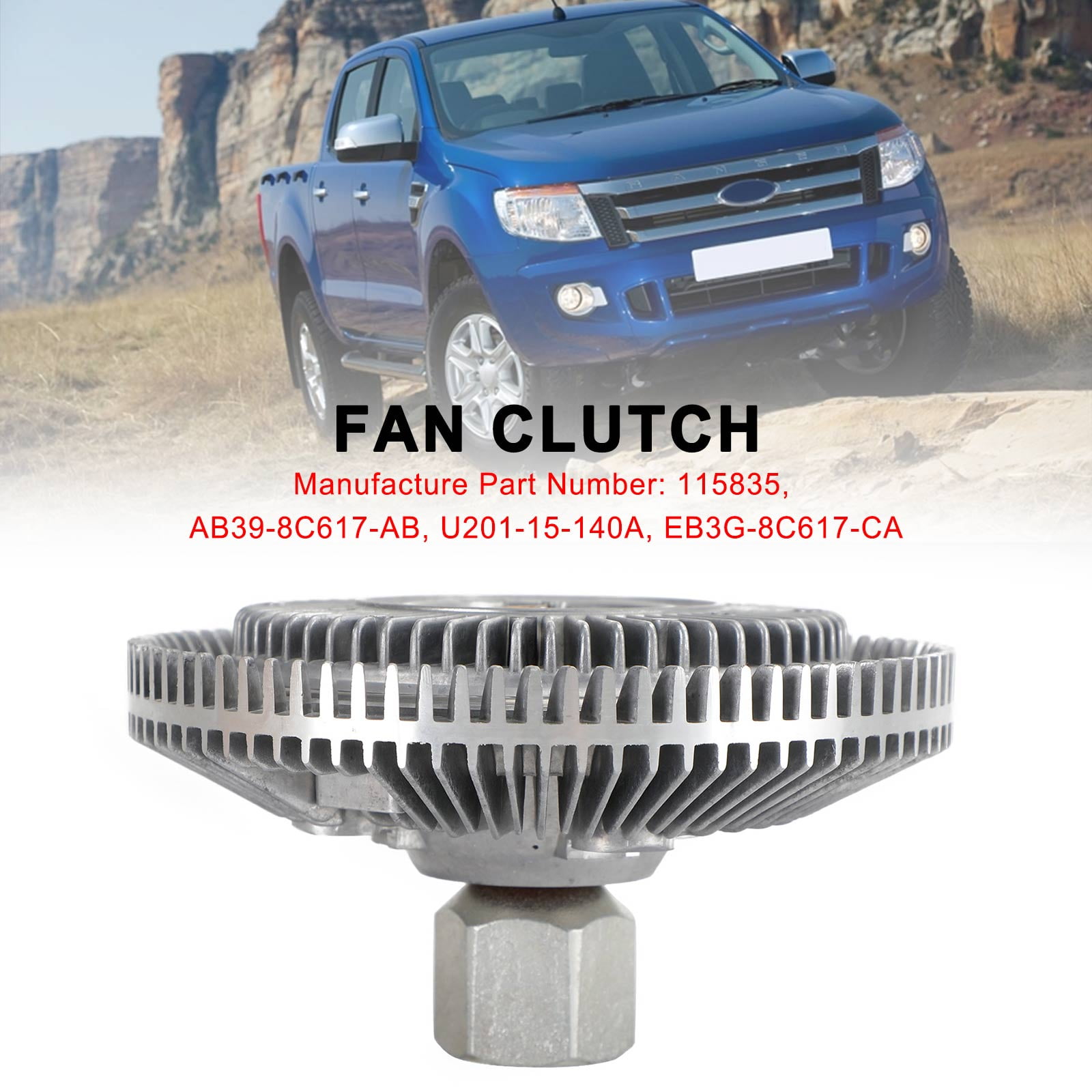 Fan Clutch 115835 Fit for Ford Ranger Fit for Mazda BT50 2.2L 3.2L ...
