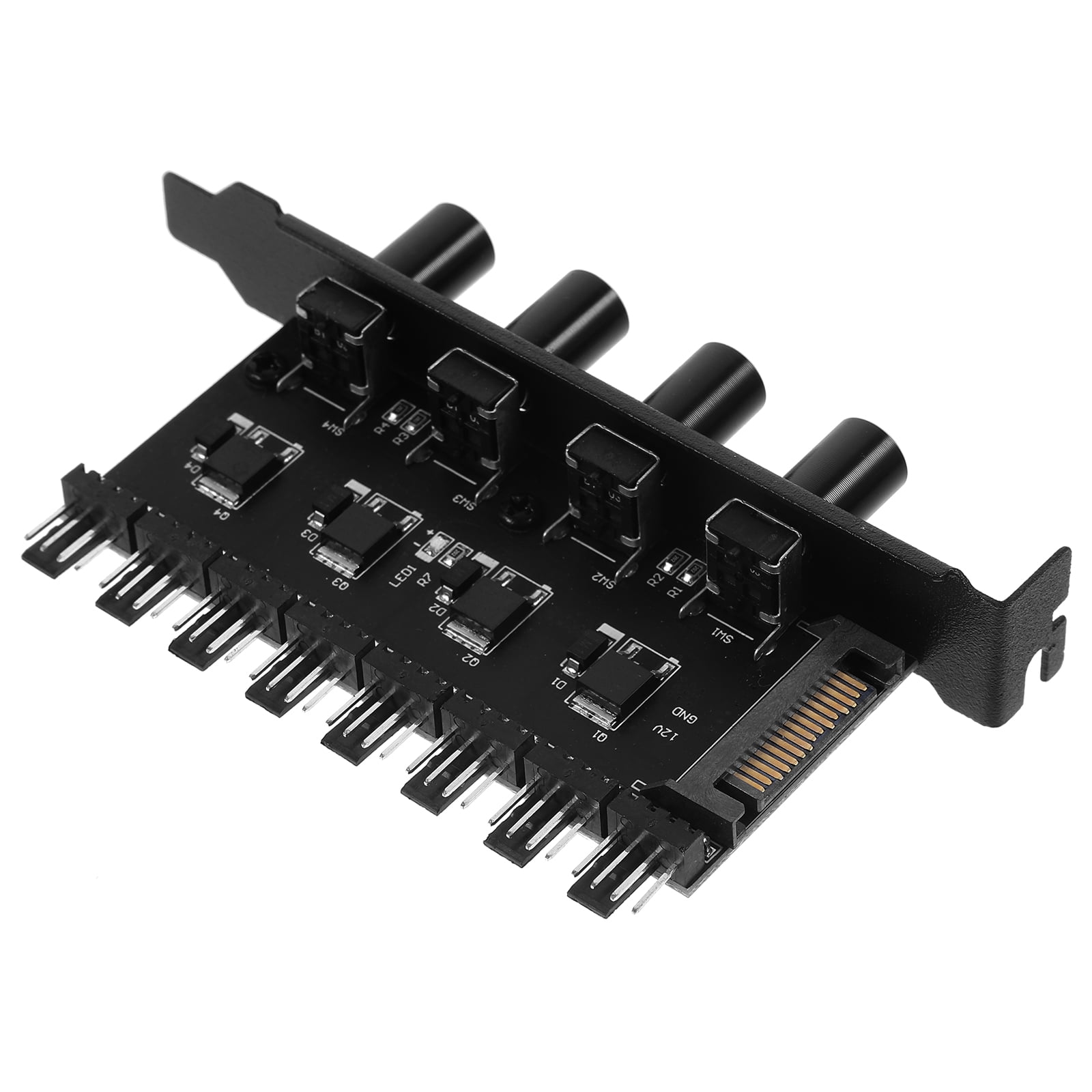 Fan Controller Pc Cooling Fan Hub Pc Case Hub Adapter Splitter For Pc ...