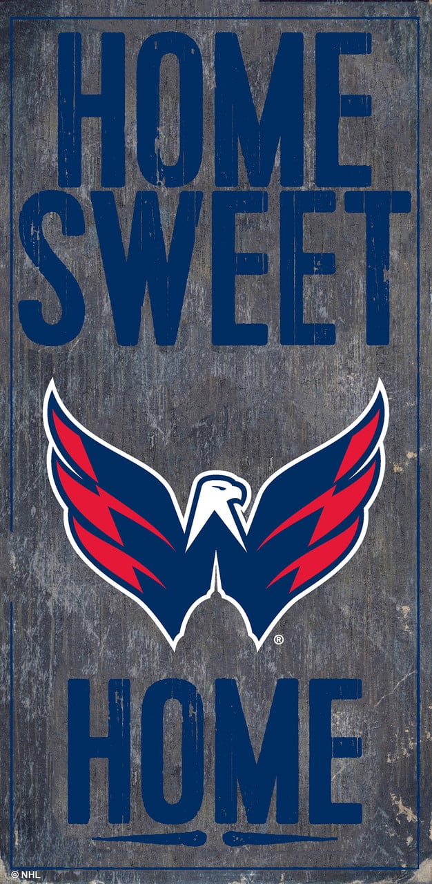 Fan Creations 6 x 12 in. Washington Capitals Home Sweet Home Wood Sign ...