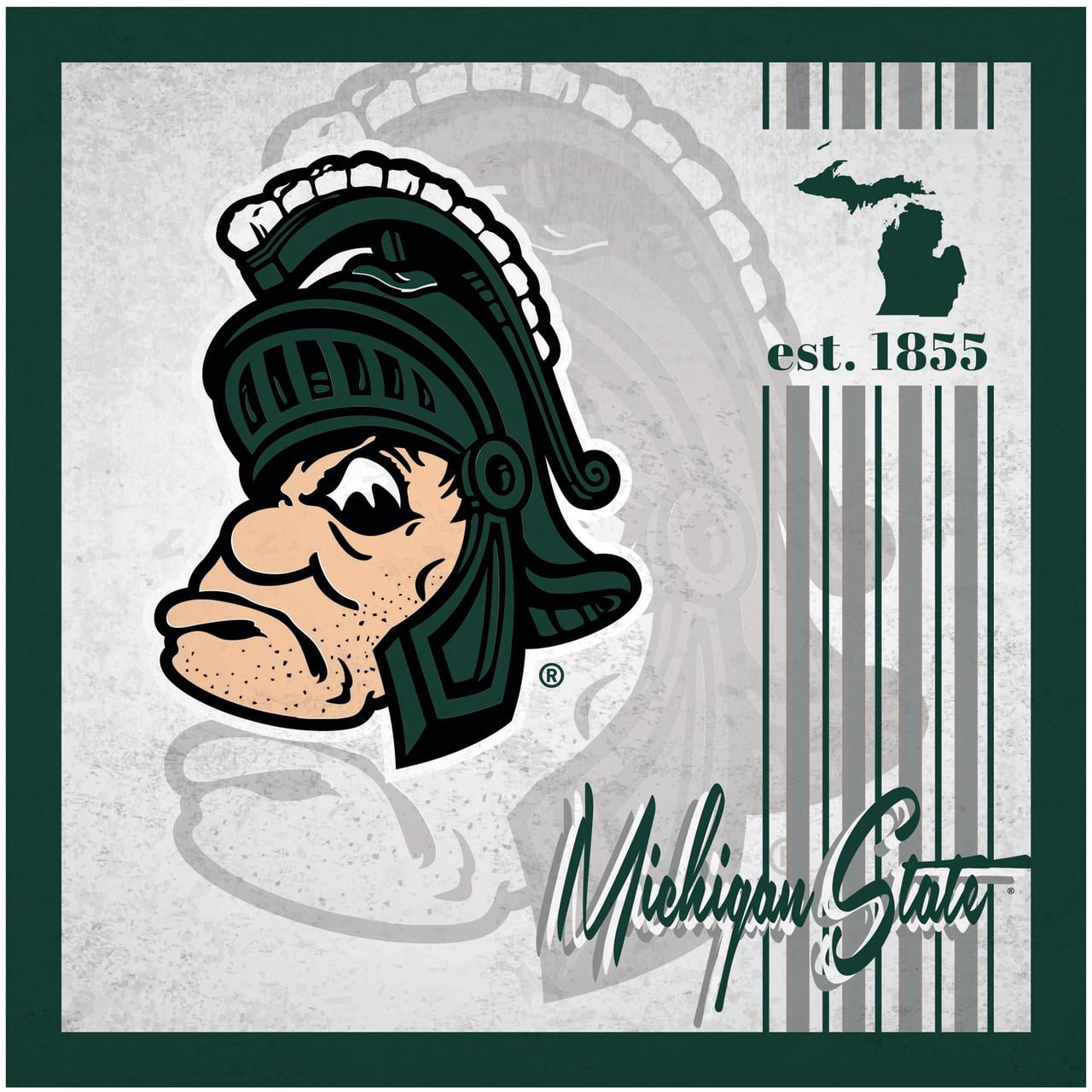 Michigan State Spartans 10" x 10" Greatest Hits Team Sign - Walmart.com