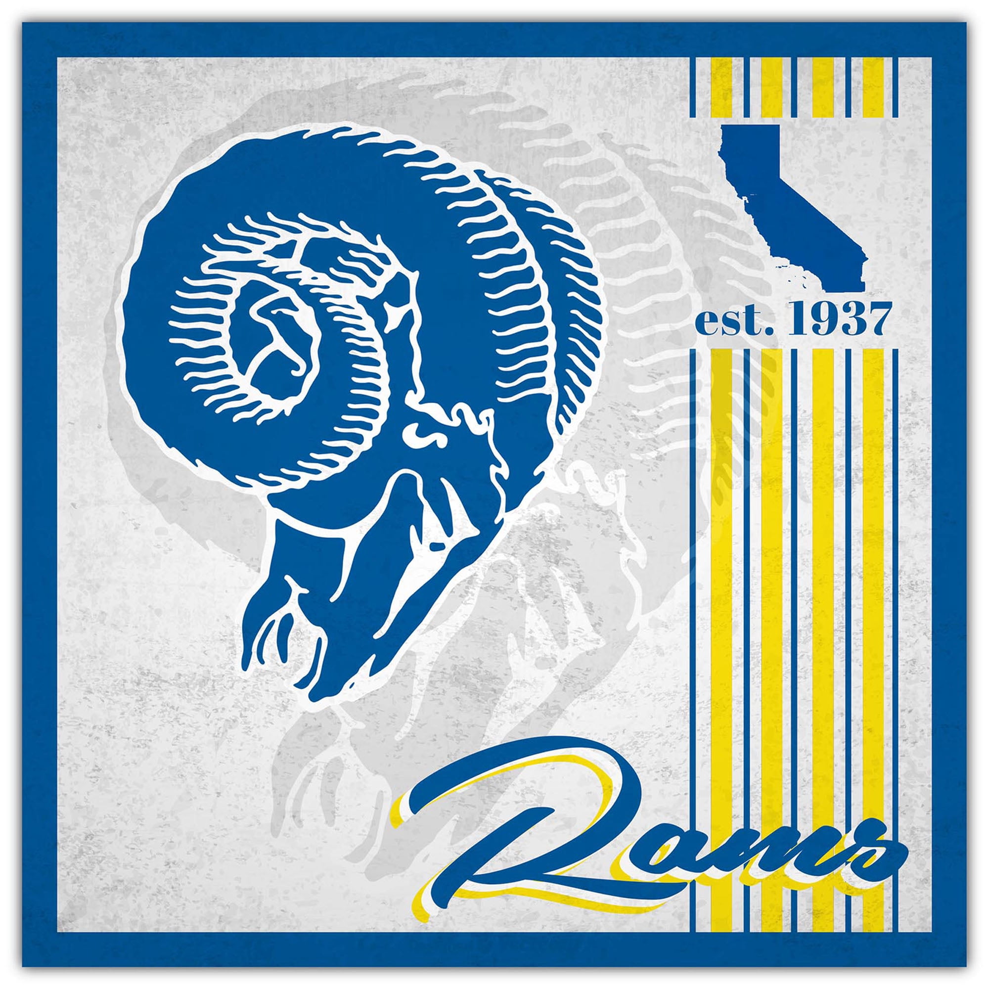 Los Angeles Rams 10" x 10" Greatest Hits Team Sign - Walmart.com