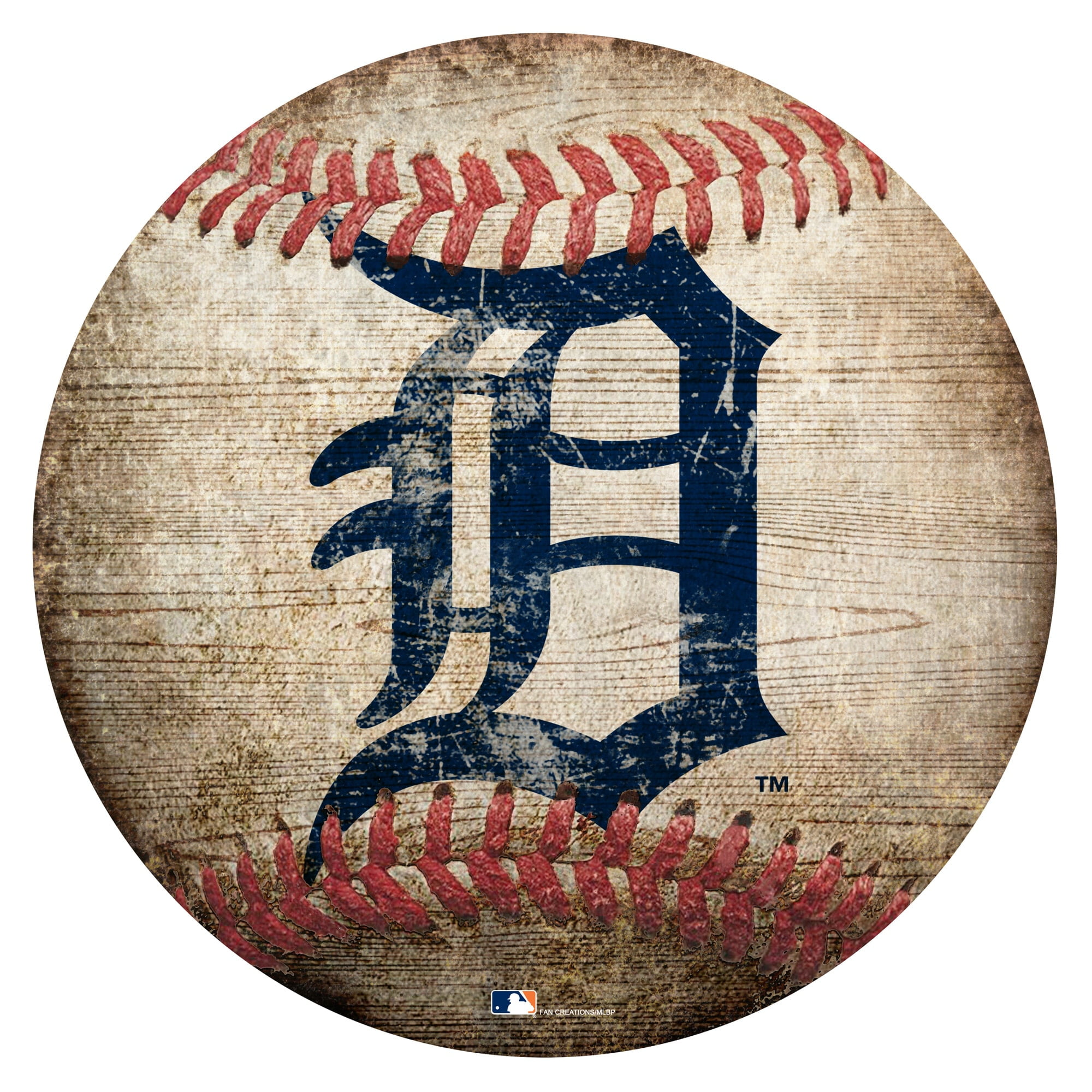 Fan Creations Detroit Tigers Baseball 12" x 12" MDF Sign - Walmart.com