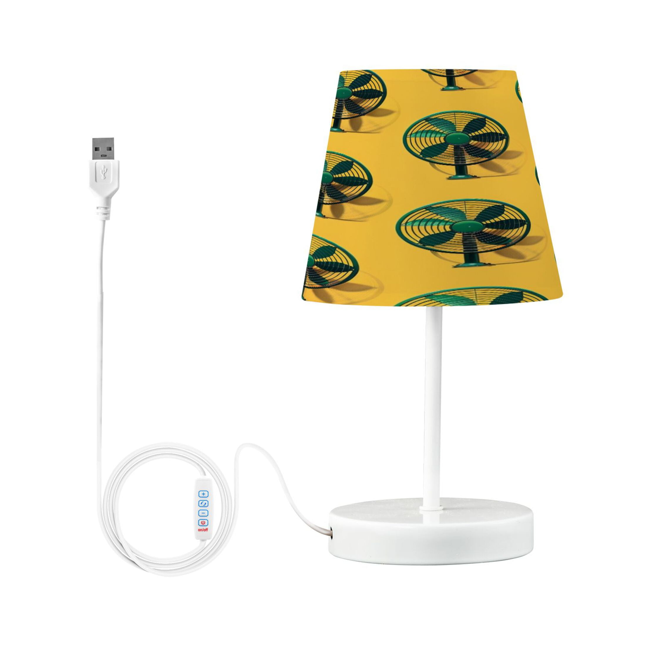 Fan Desk Lamp LED Table Nightstand Lamps with 3 Color Temperatures for ...