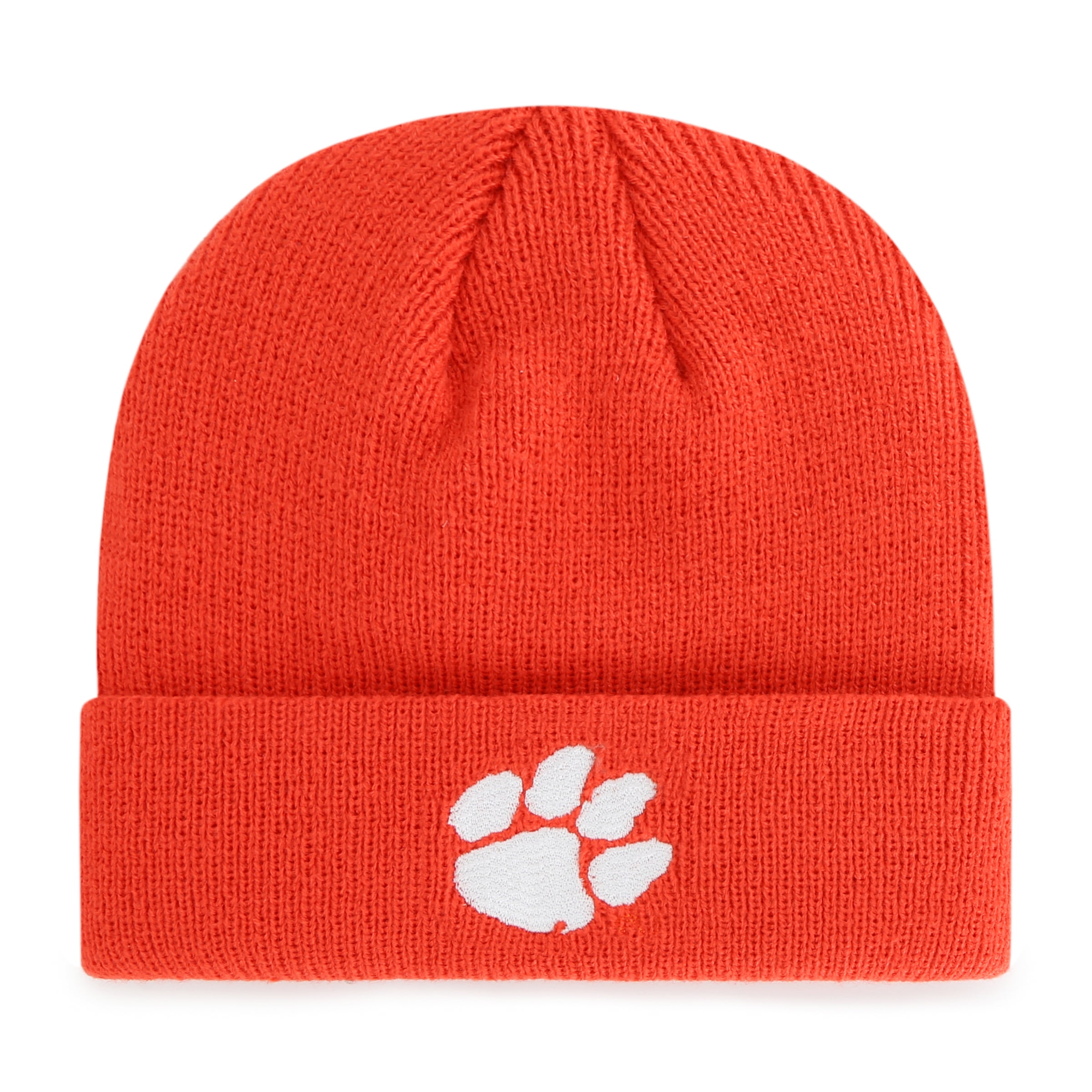 Clemson Tigers Winter Cuff Knit Beanie - Embroidered Logo - Acrylic ...