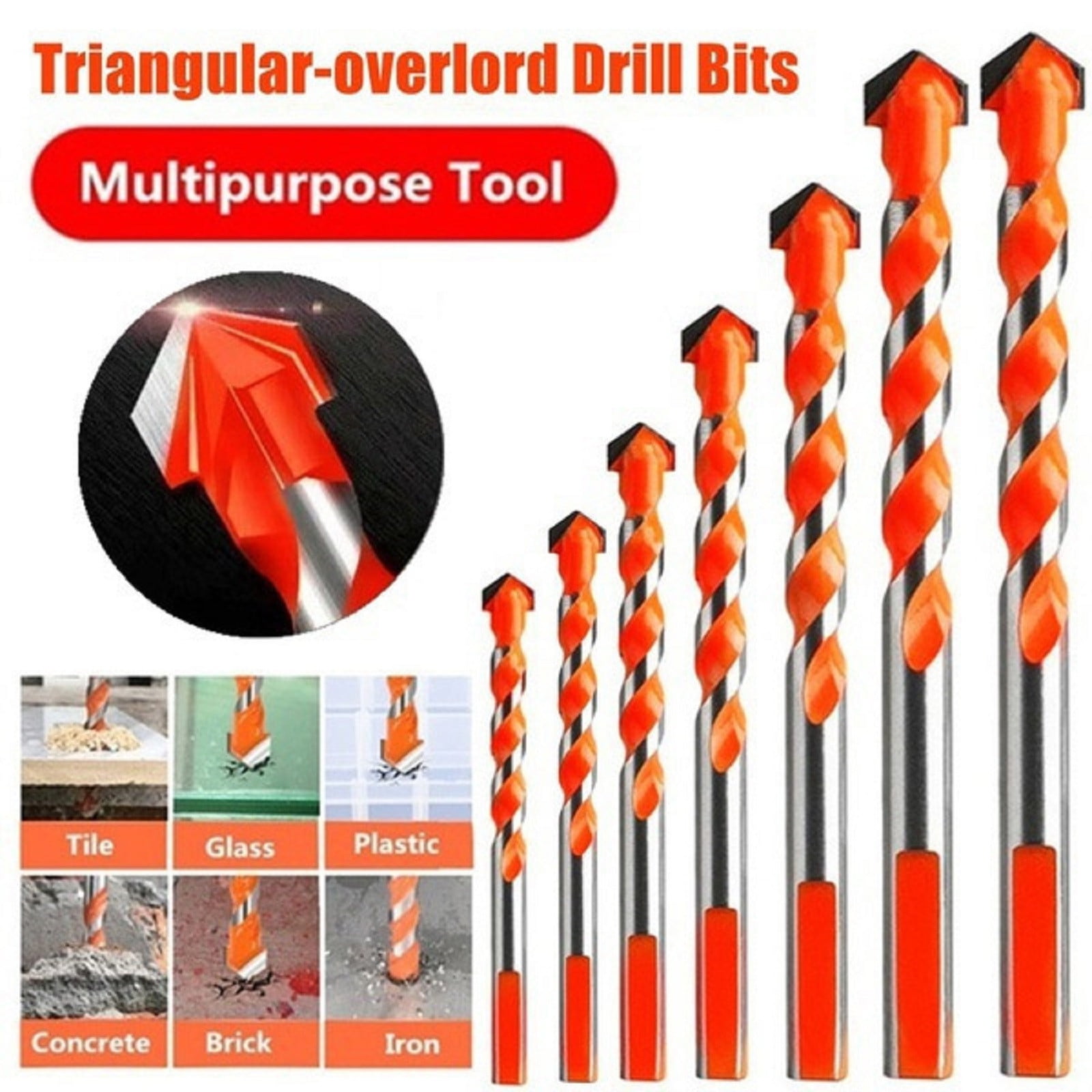Fan Favorites, 7-piece Drill Bit Set, High Hardness Ceramic Bits ...