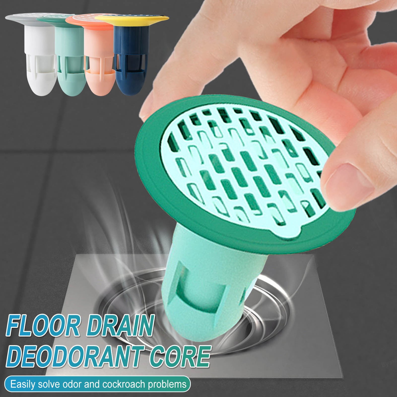 Fan Favorites, Rubber Anti-clog Shower Drain, No Filter Deodorizer ...