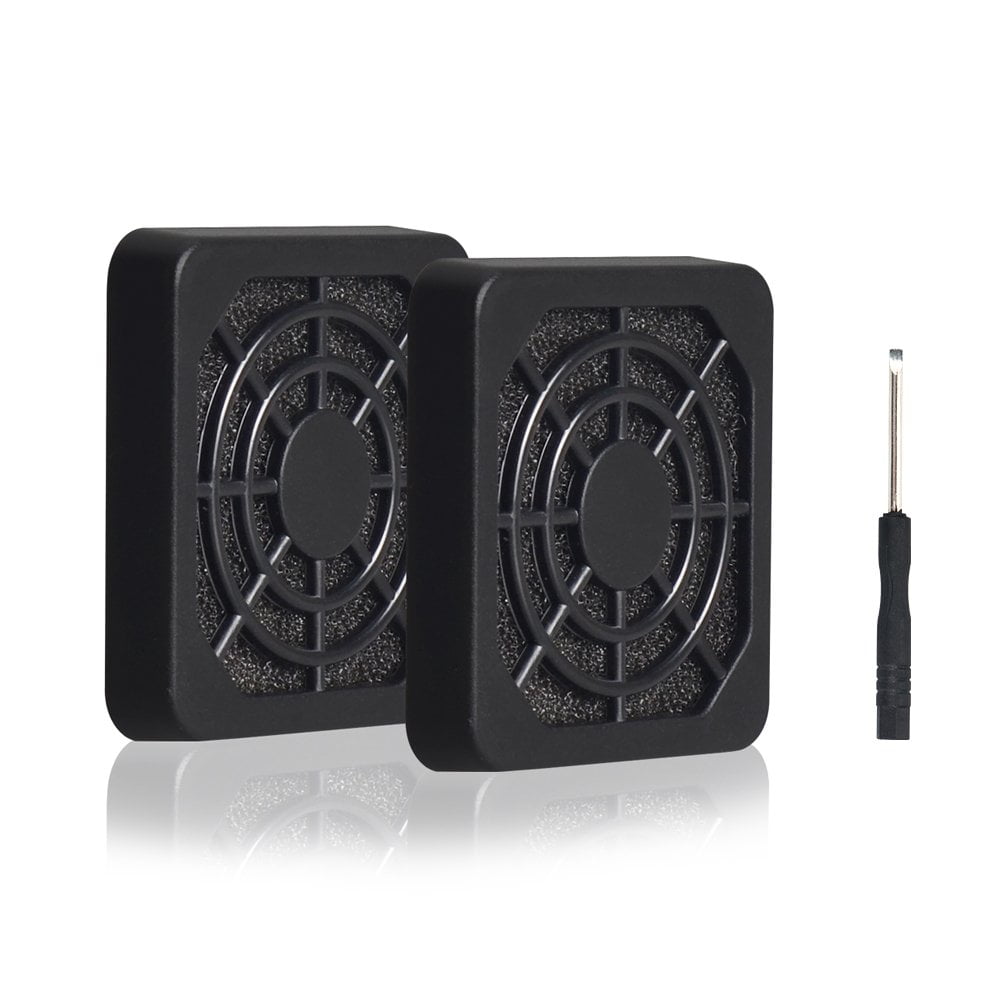 Fan Filter 2 Pack IP40 Dust Resistant Blower Guard ABS Computer ...