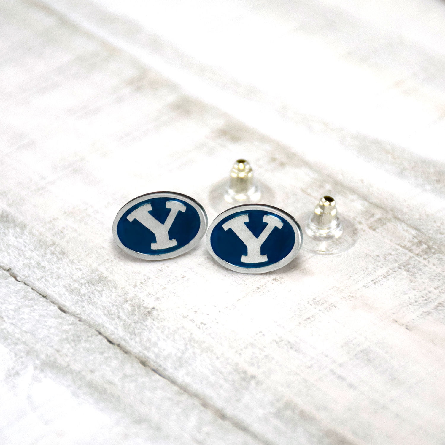 Fan Frenzy Gifts BYU Cougars Officially Licensed Post Earrings ...