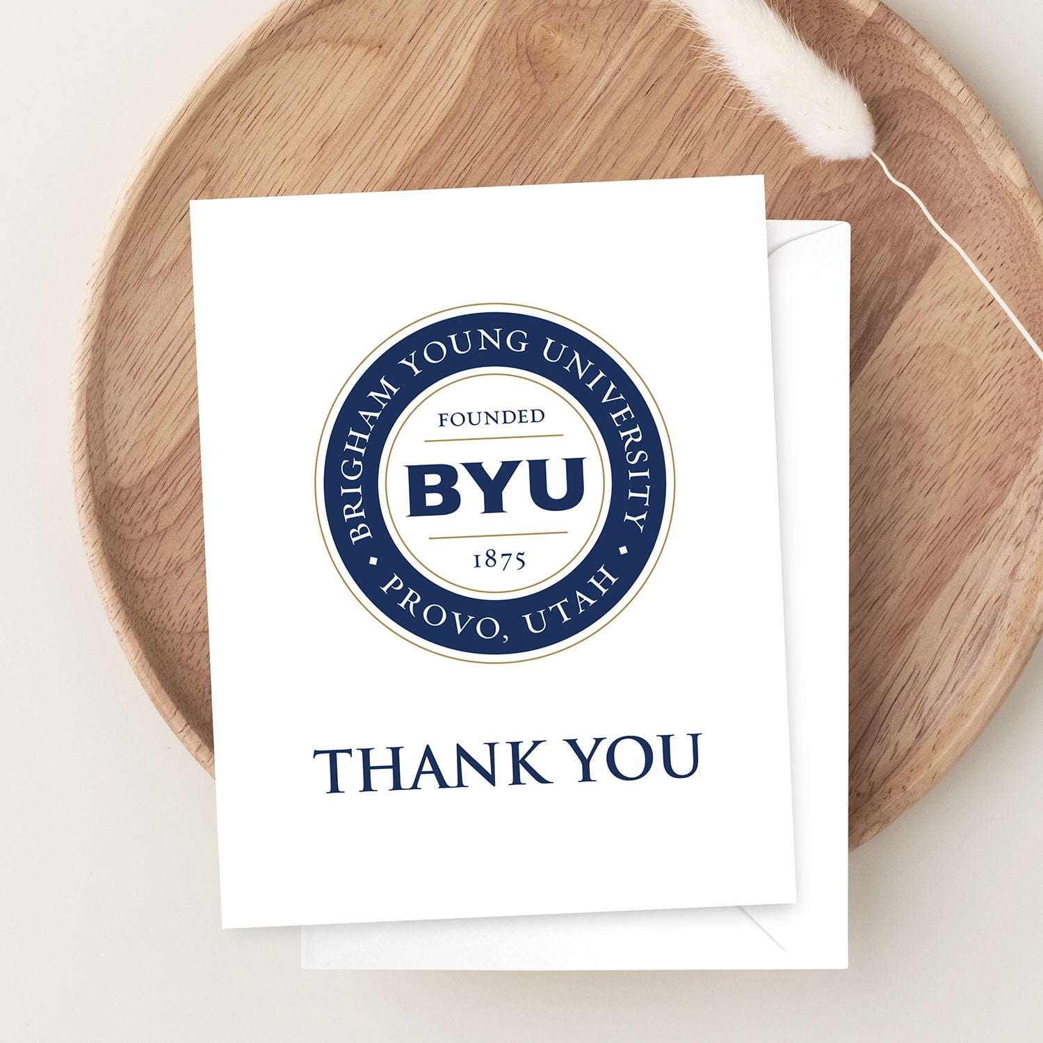 Fan Frenzy Gifts BYU Cougars Officially Licensed White Thank You Card ...