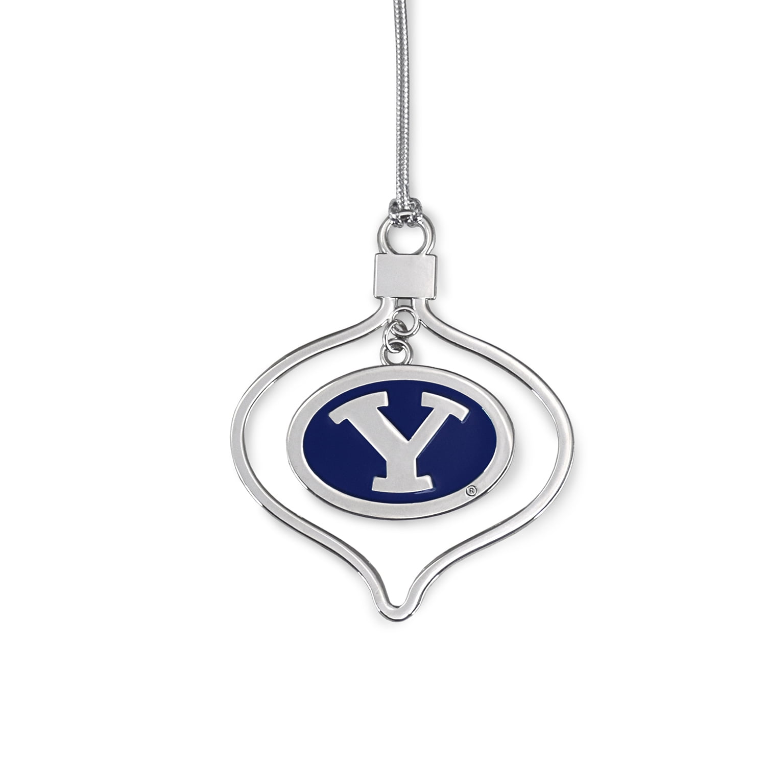 Fan Frenzy Gifts BYU Cougars Oval 2 Piece Officially Licensed Silver ...