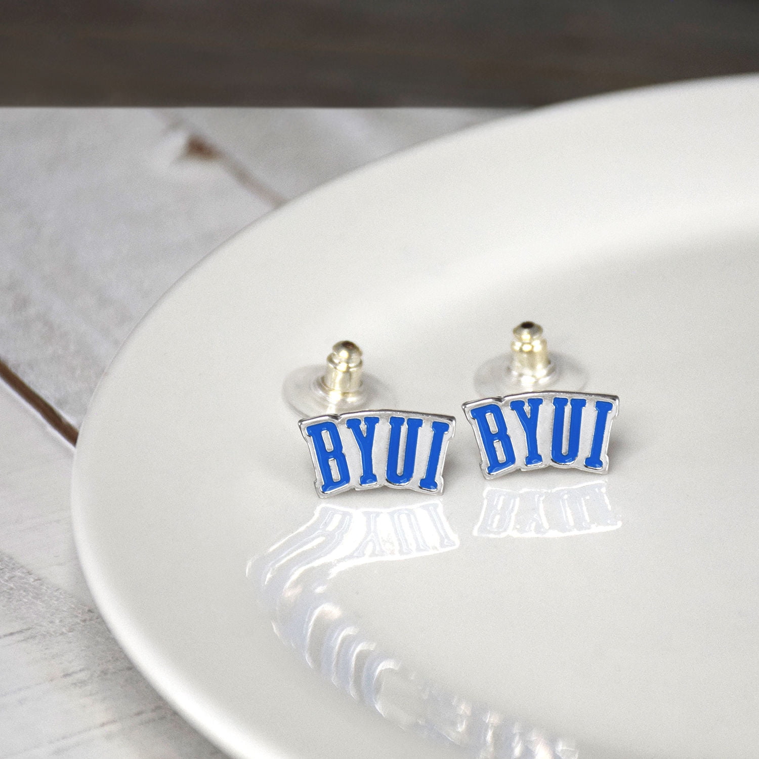 Fan Frenzy Gifts BYU Idaho Officially Licensed Post Earrings - Walmart.com